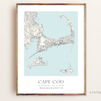 Cape Cod Painting Beach Scene Art Print Seaside Wall Art Beach House ...