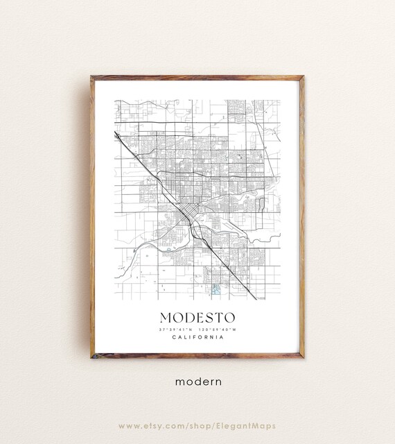 Modesto City Map