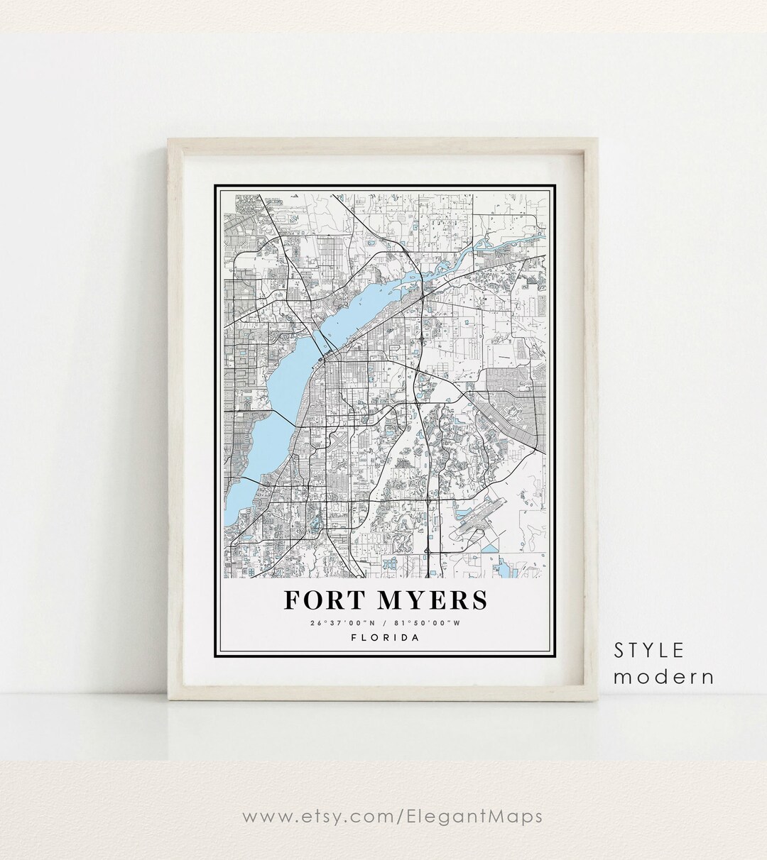 Fort Myers Florida Map, Fort Myers FL Map, Fort Myers City Map, Fort ...