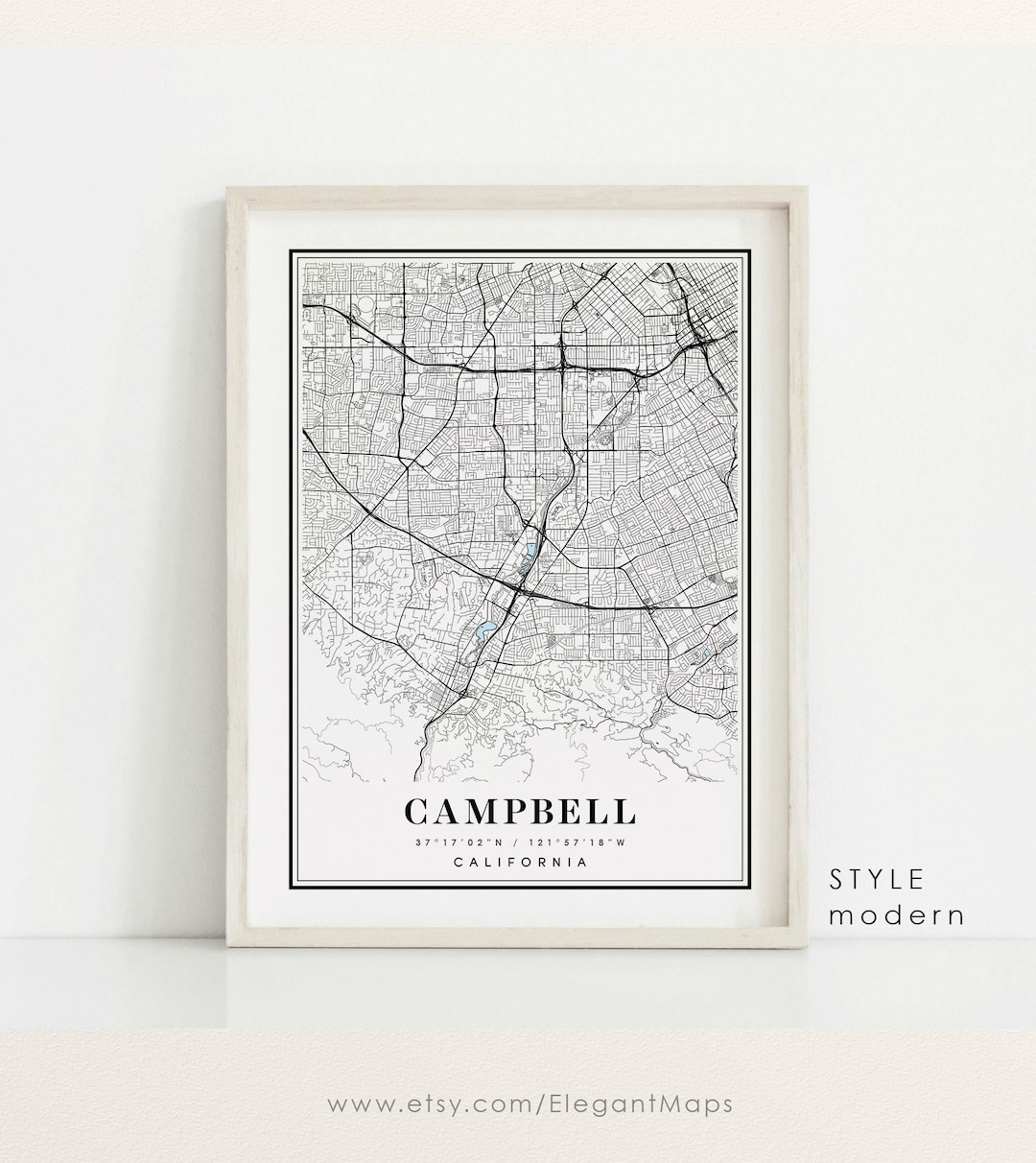 Campbell California Map, Campbell CA Map, Campbell City Map, Campbell ...