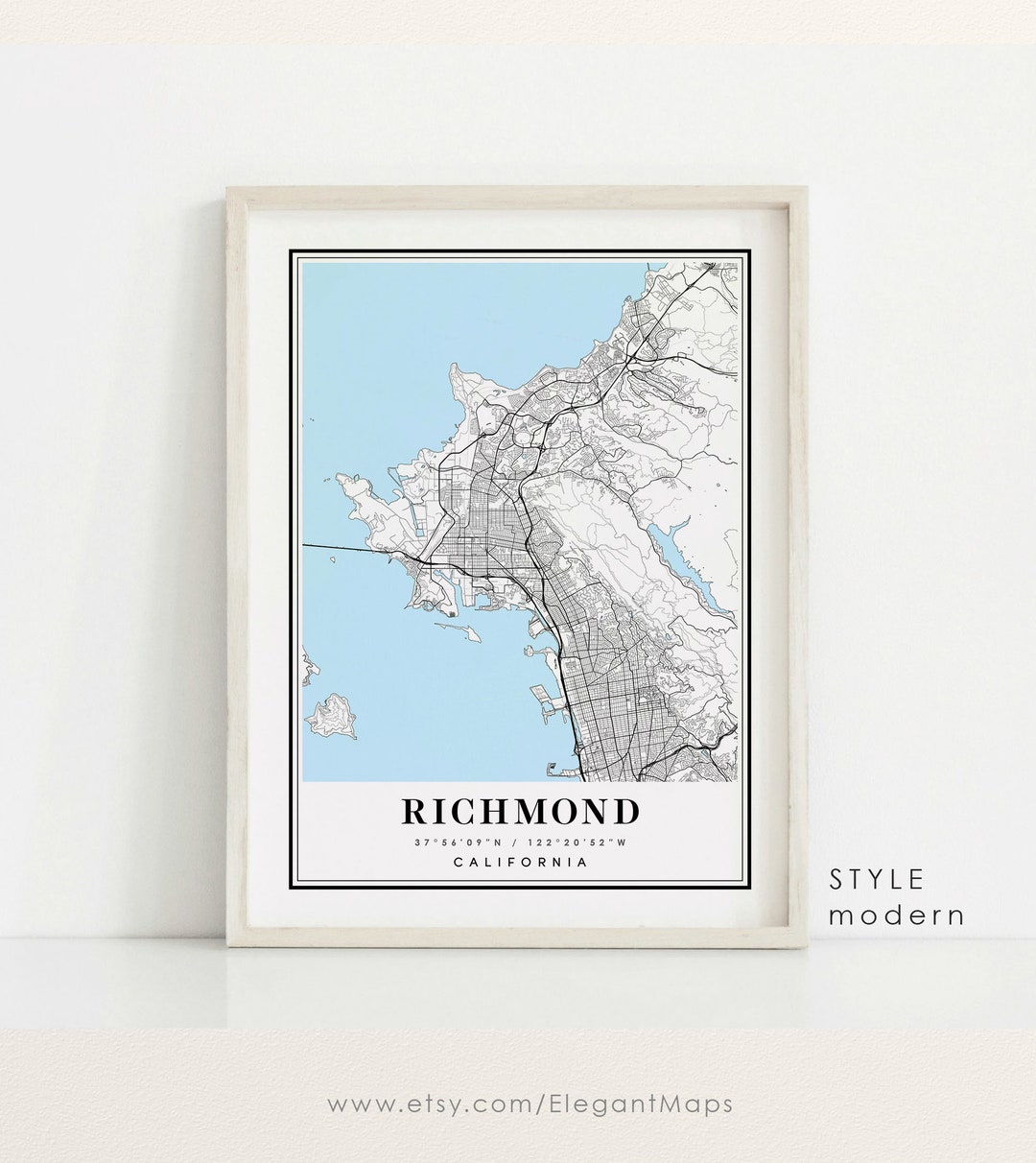 Richmond California Map, Richmond CA Map, Richmond City Map, Richmond ...