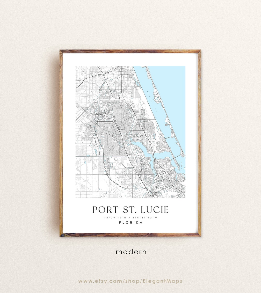 Port St. Lucie Florida Map, Port St. Lucie FL Map, Port St. Lucie City ...