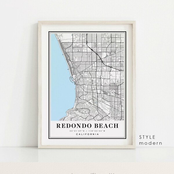 Redondo Beach Print - Etsy