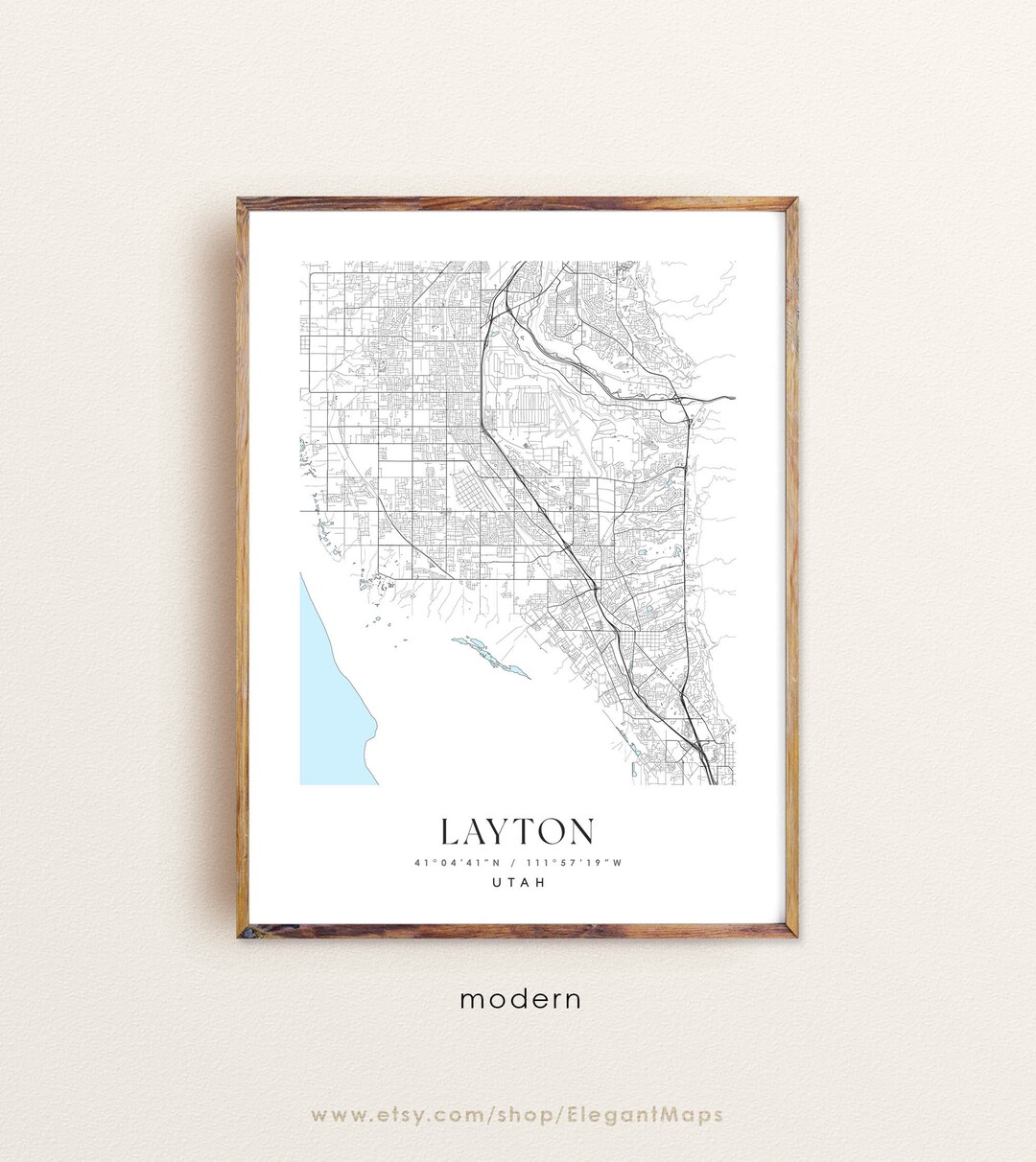 Layton Utah Map, Layton UT Map, Layton City Print, Layton Poster ...