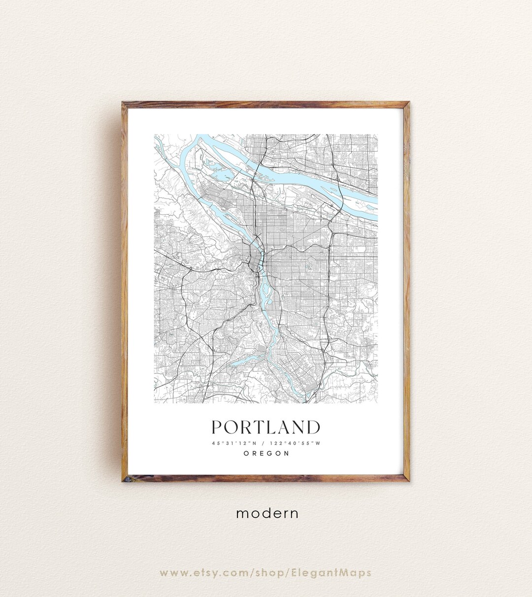 Portland Oregon Karte, Portland STADT KARTE, Portland Stadt Karte ...