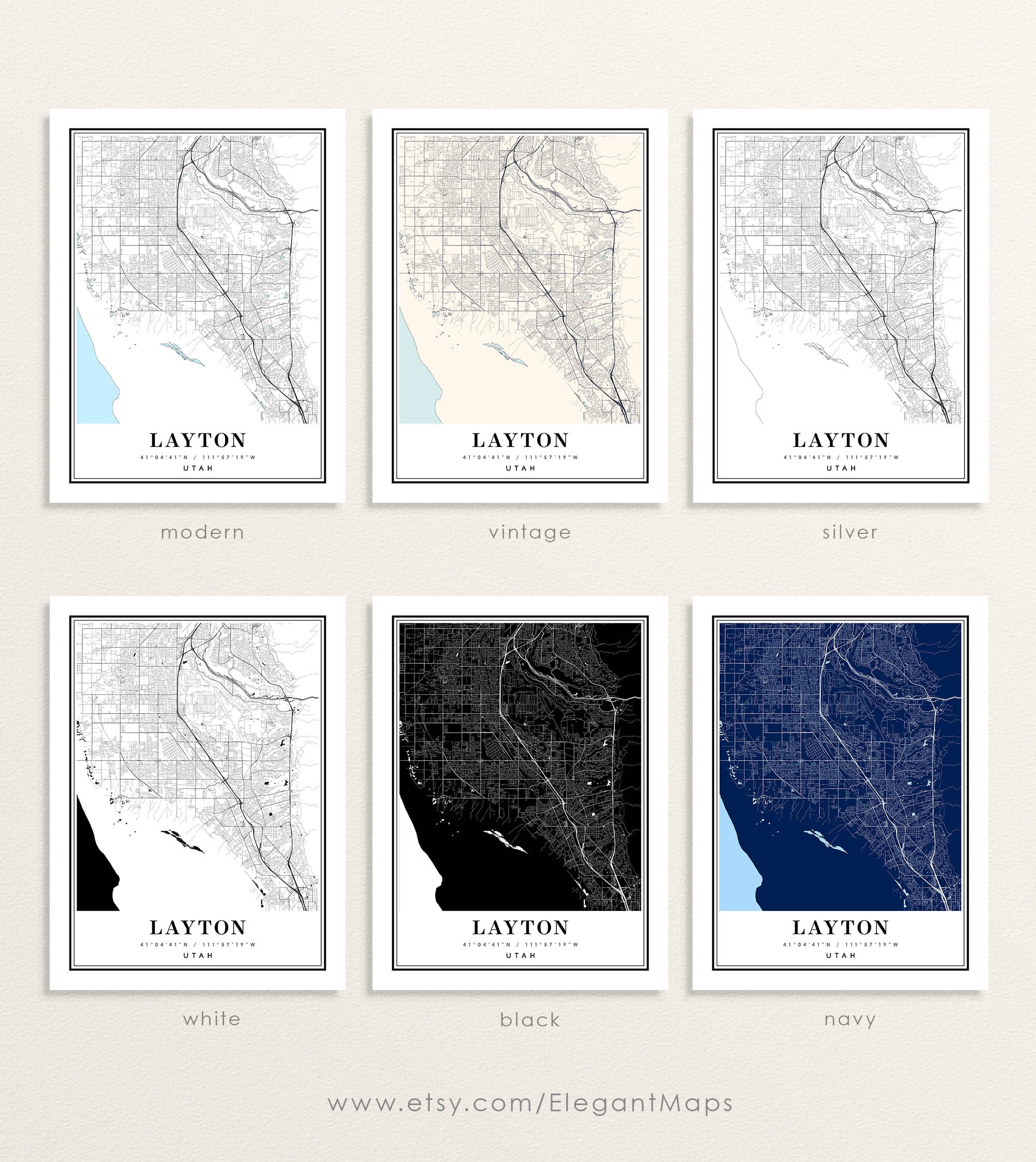 Layton Utah Map Layton UT Map Layton City Map Layton Print - Etsy