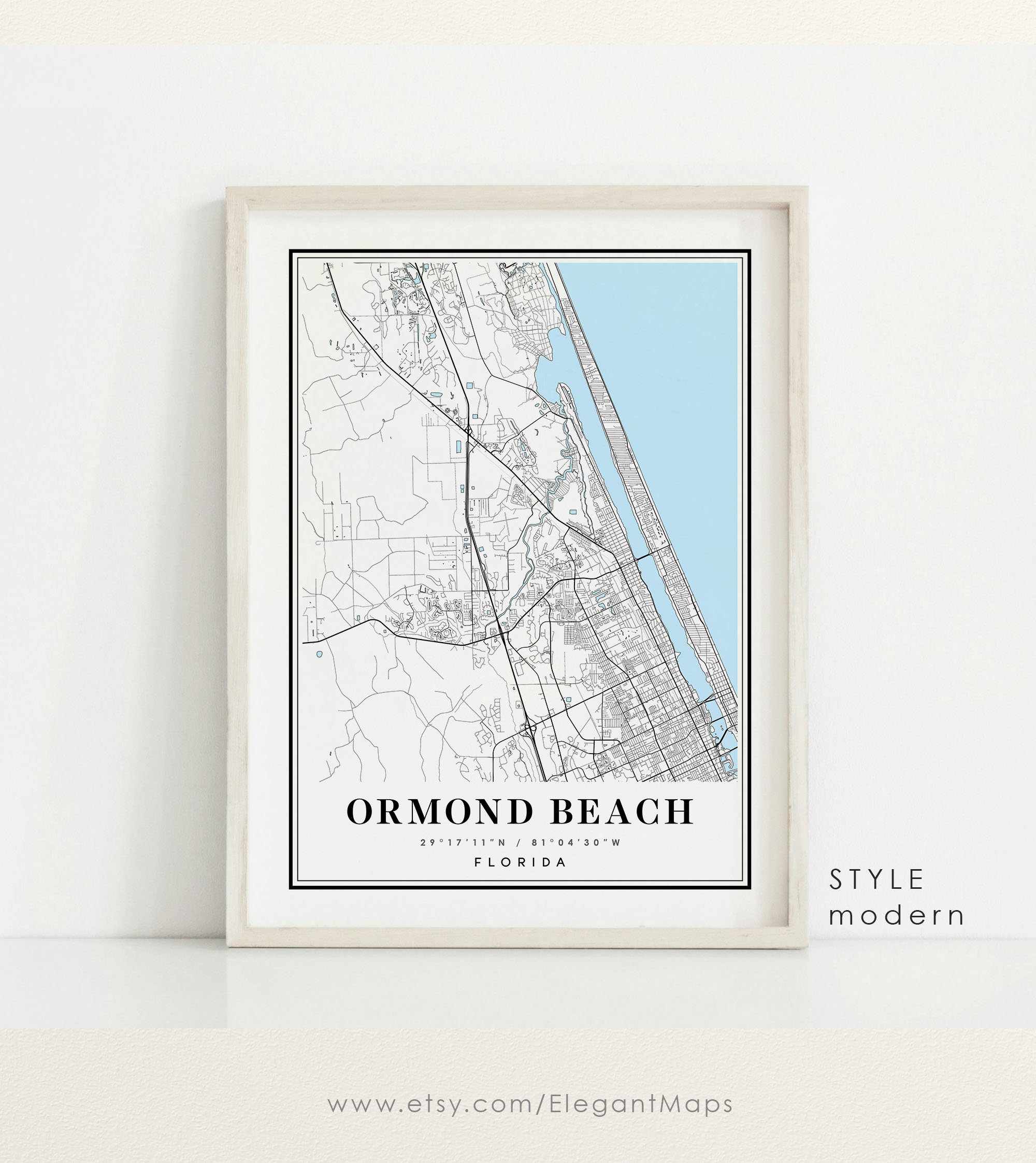 Map Of Ormond Beach Area