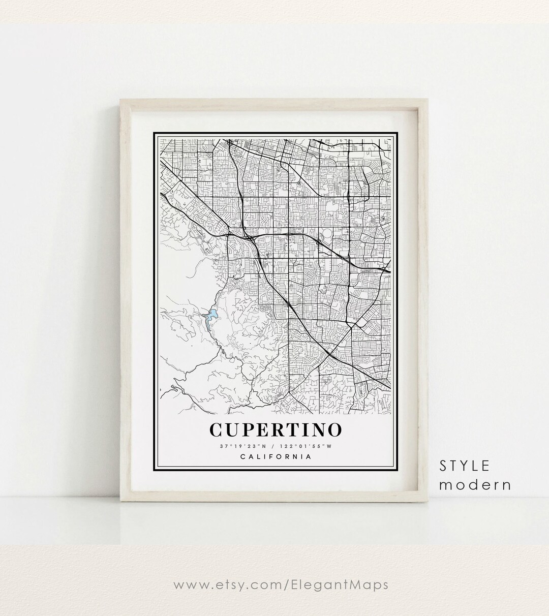 Cupertino California Map, Cupertino CA Map, Cupertino City Map ...