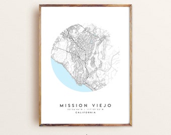 Mission Viejo Map - Etsy