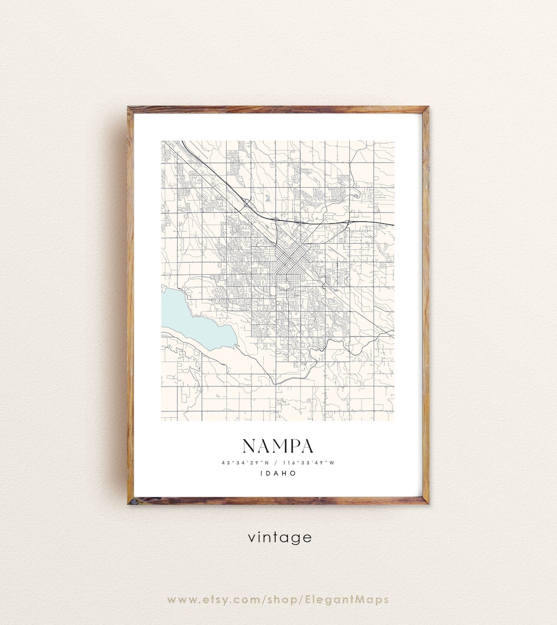 Nampa Idaho Map Nampa ID Map Nampa City Print Nampa Poster | Etsy