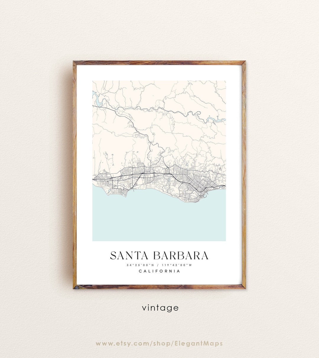 Santa Barbara California Map, Santa Barbara CA Map, Santa Barbara City ...