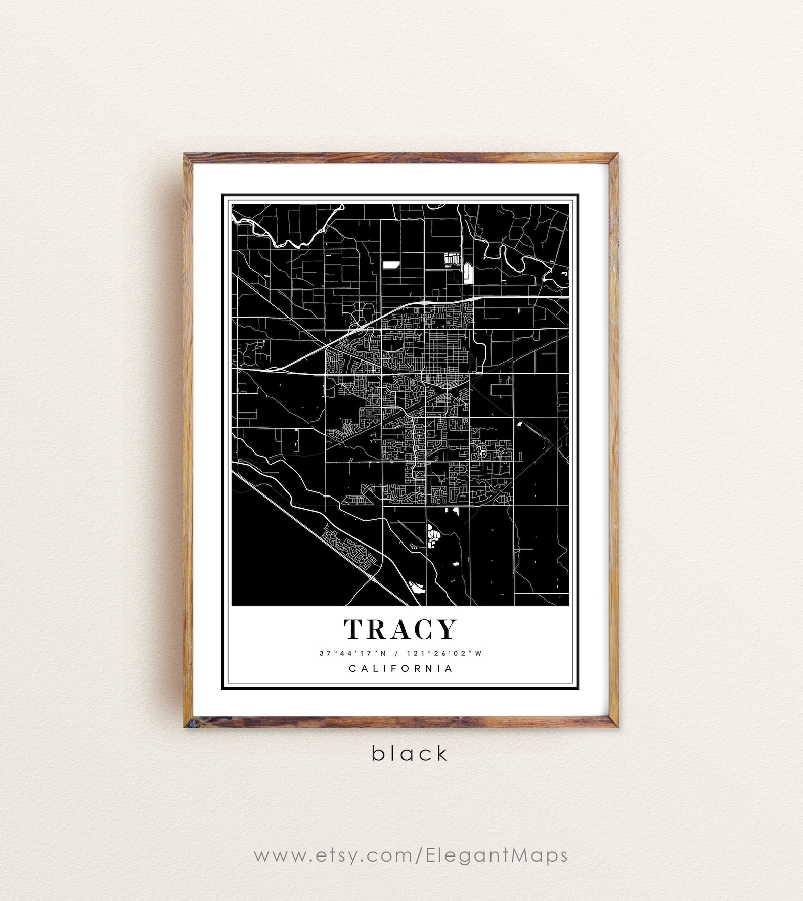 Tracy California Map Tracy CA Map Tracy City Map Tracy | Etsy