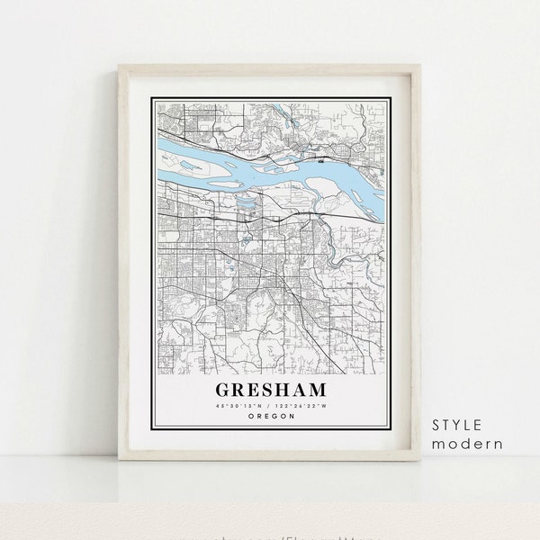 Gresham City Map - Etsy