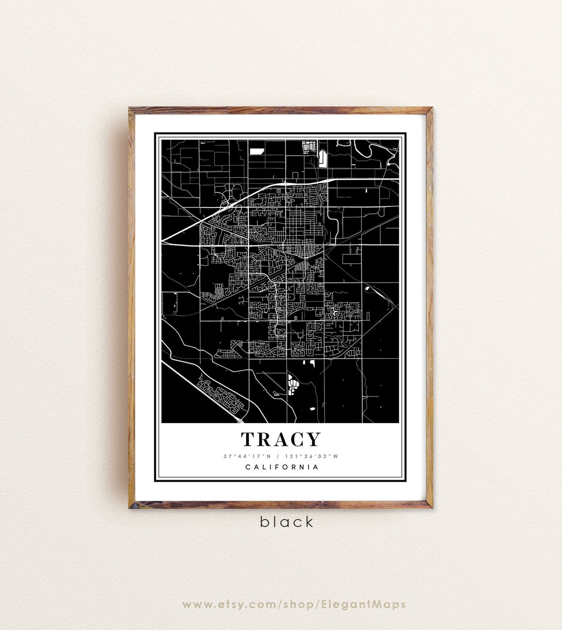 Tracy California map Tracy CA map Tracy city map Tracy | Etsy