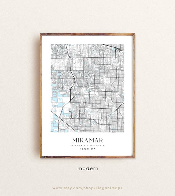 Map Of Miramar Florida