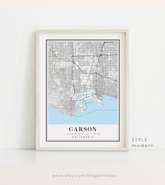 Carson City California Map