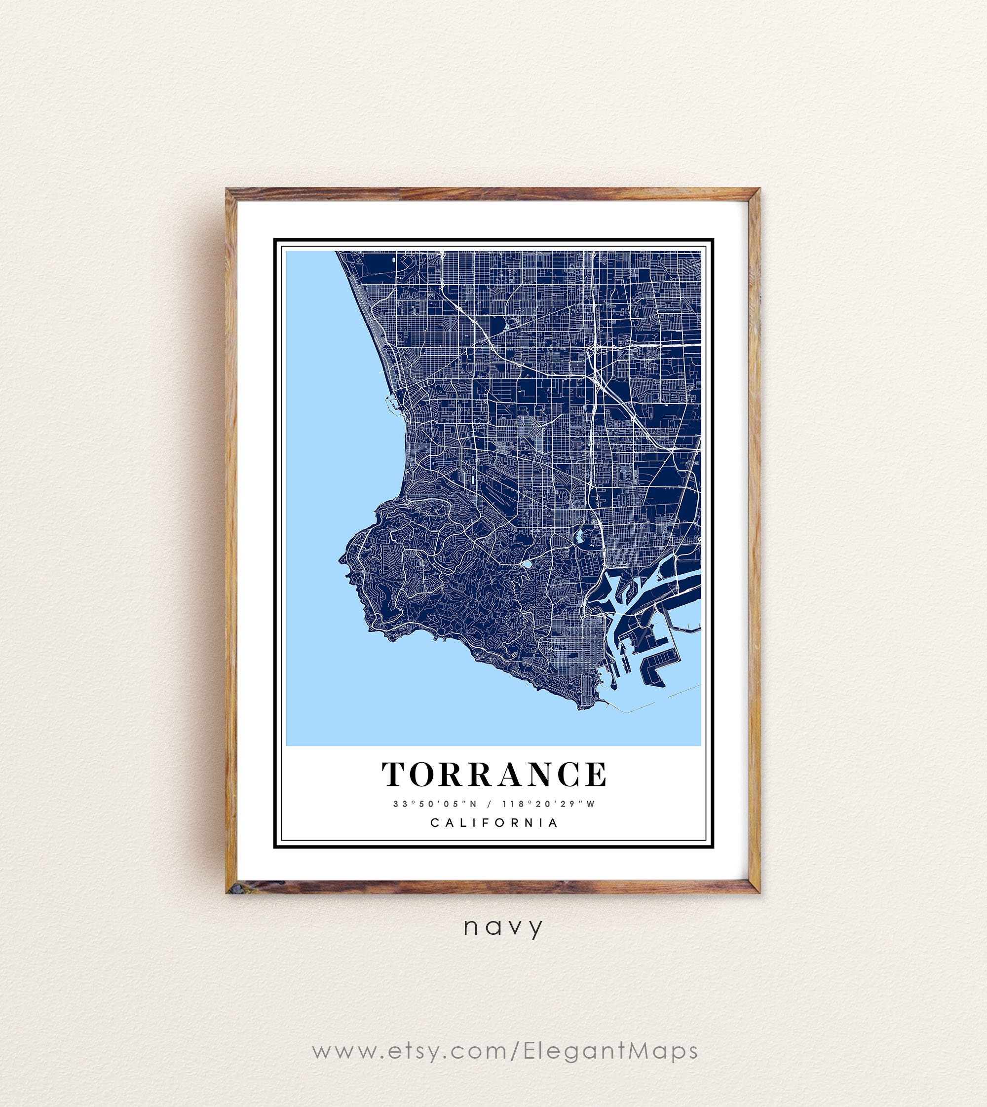 Torrance California Map Torrance CA Map Torrance City Map - Etsy UK