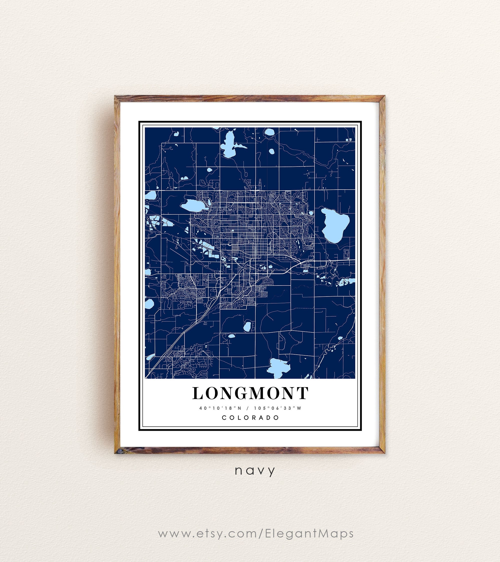 Longmont Colorado Map Longmont CO Map Longmont City Map | Etsy