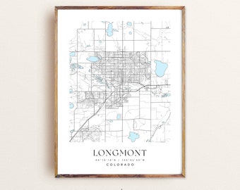 Longmont Map Print - Etsy