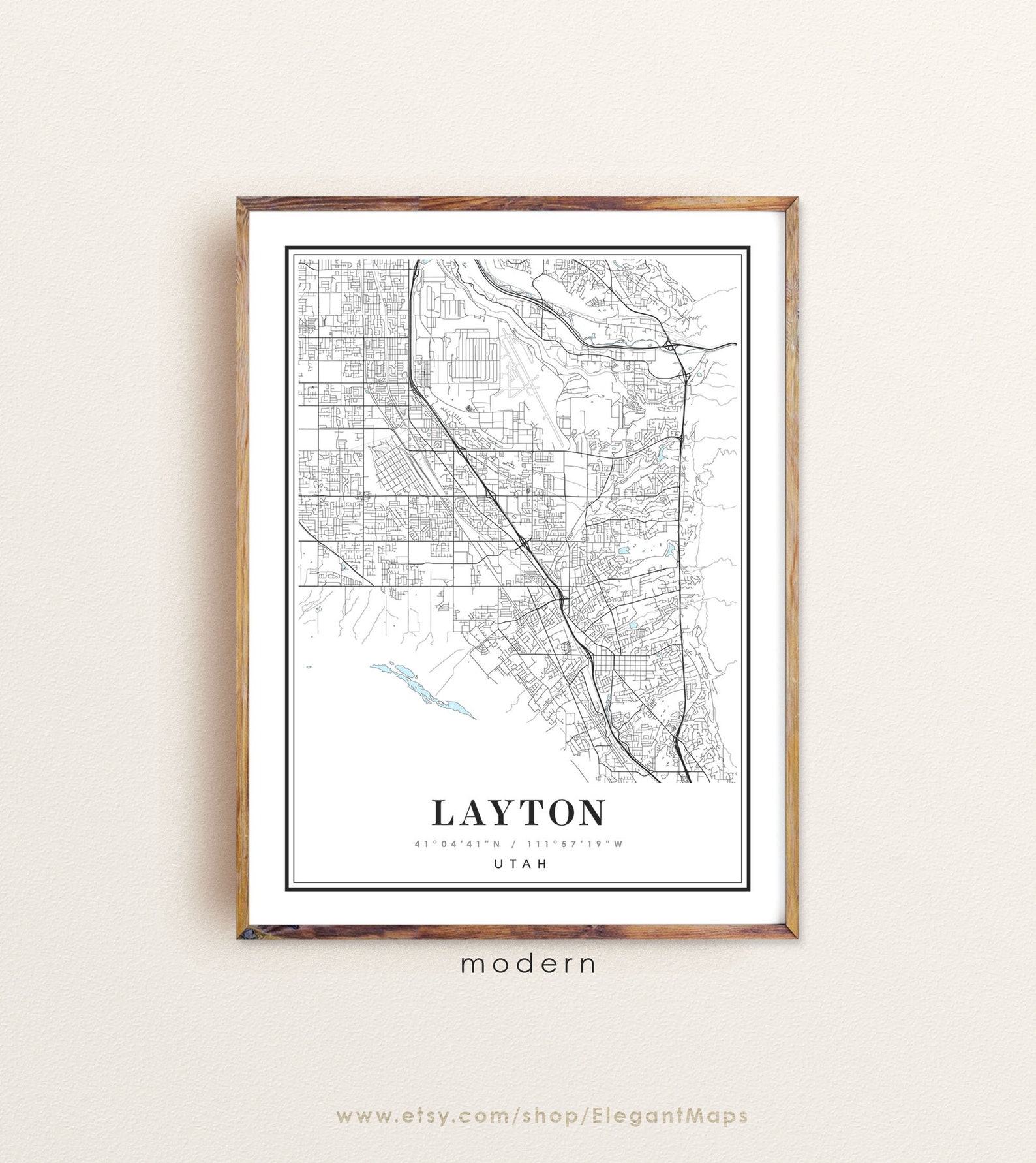 Layton Utah map Layton UT map Layton city map Layton print | Etsy