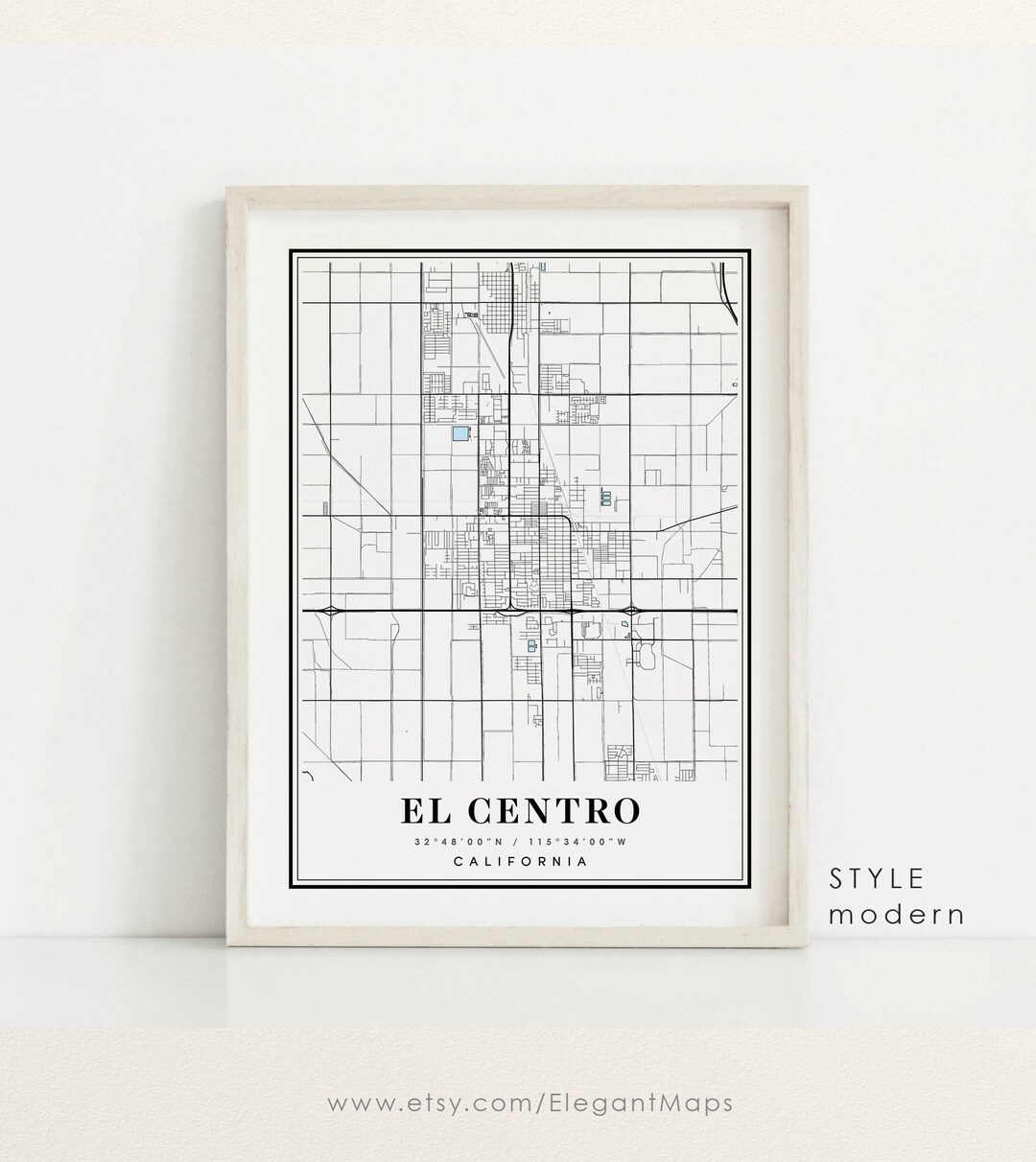 El Centro California Map, El Centro CA Map, El Centro City Map, El ...
