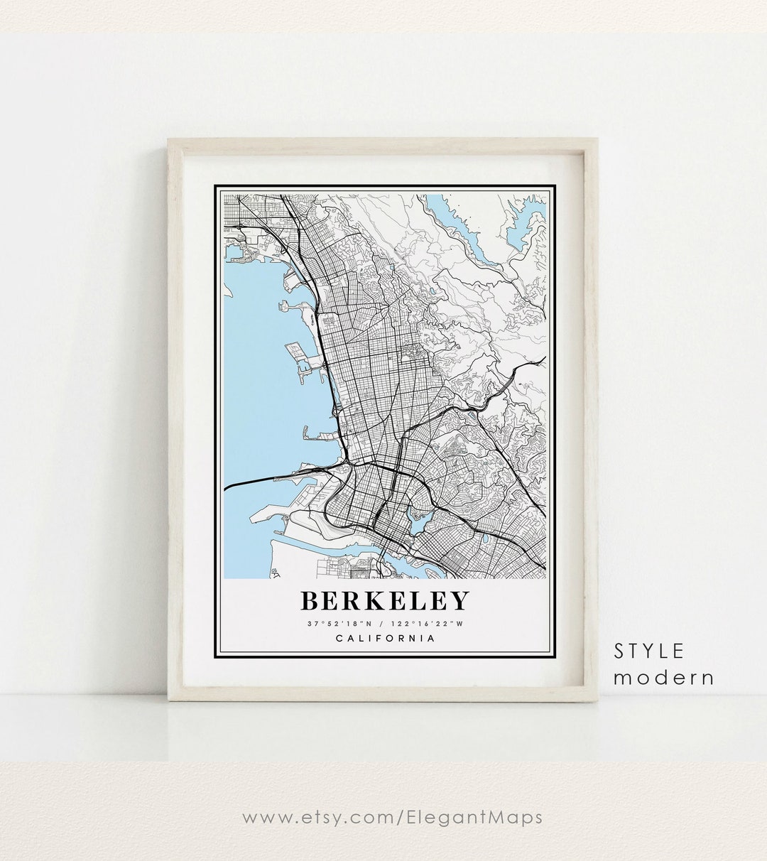 Berkeley California Map, Berkeley CA Map, Berkeley City Map, Berkeley ...
