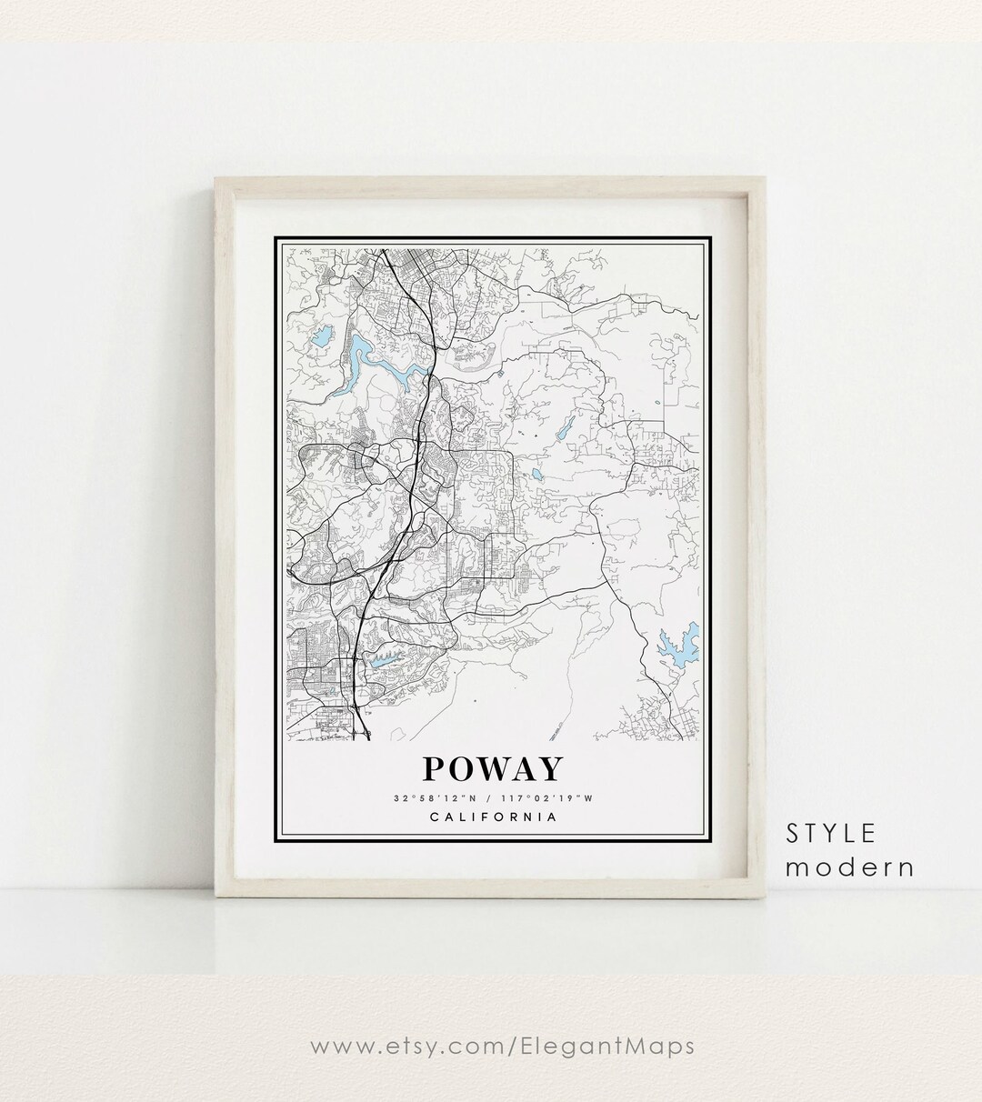 Mapa de Poway California, mapa de Poway CA, mapa de la ciudad de Poway ...