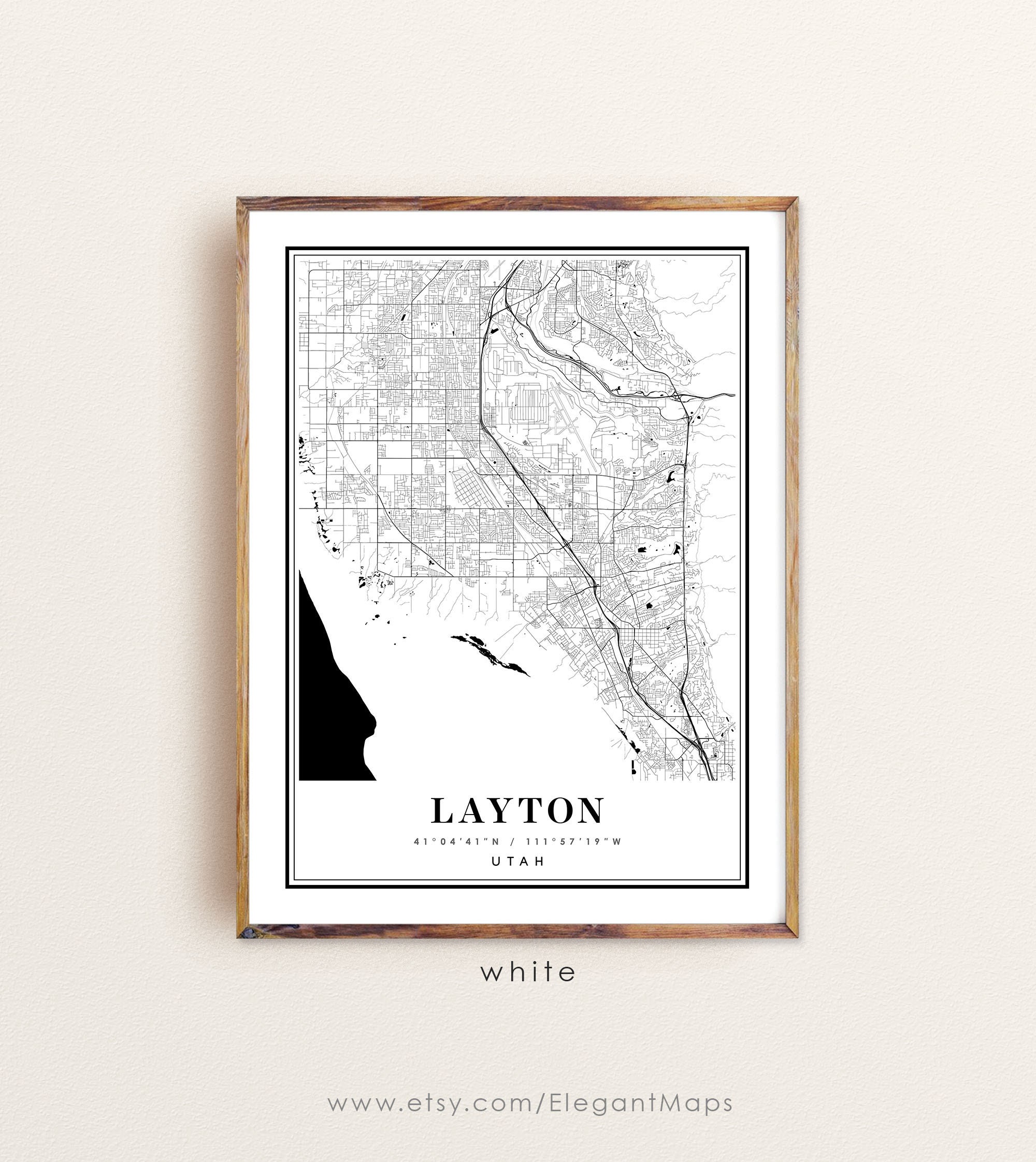 Layton Utah Map Layton UT Map Layton City Map Layton Print - Etsy