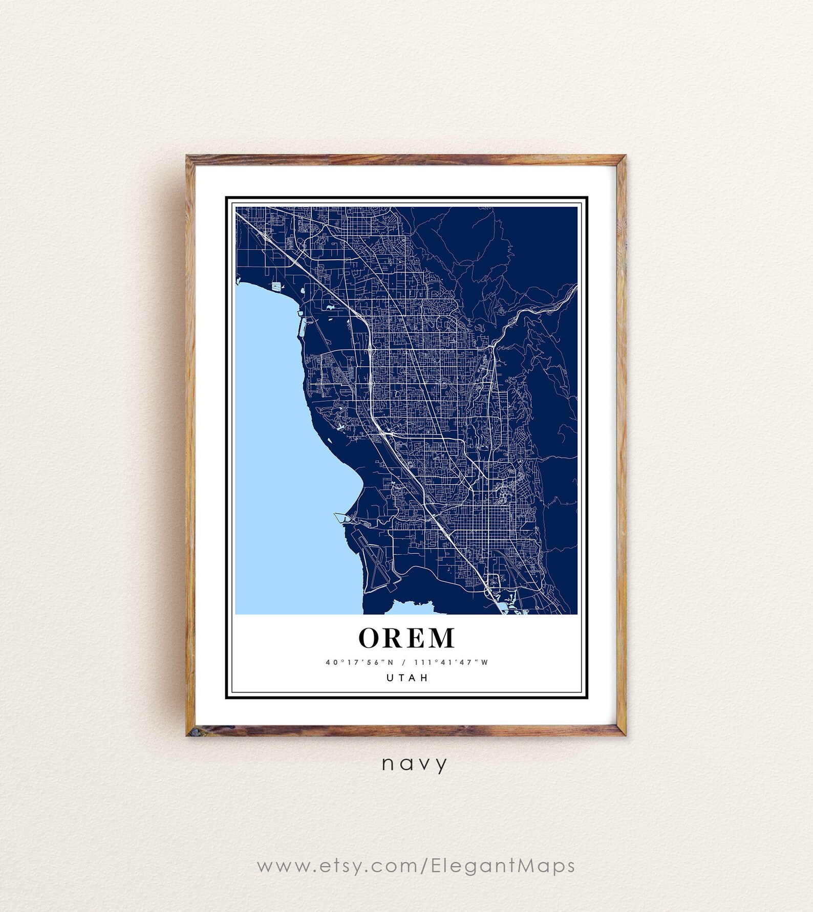 Orem Utah Map Orem UT Map Orem City Map Orem Print Orem - Etsy