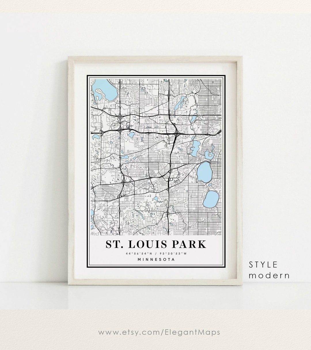 St. Louis Park Minnesota Map, Saint Louis Park MN Map, St. Louis Park ...