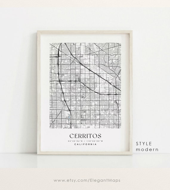 Cerritos California Map