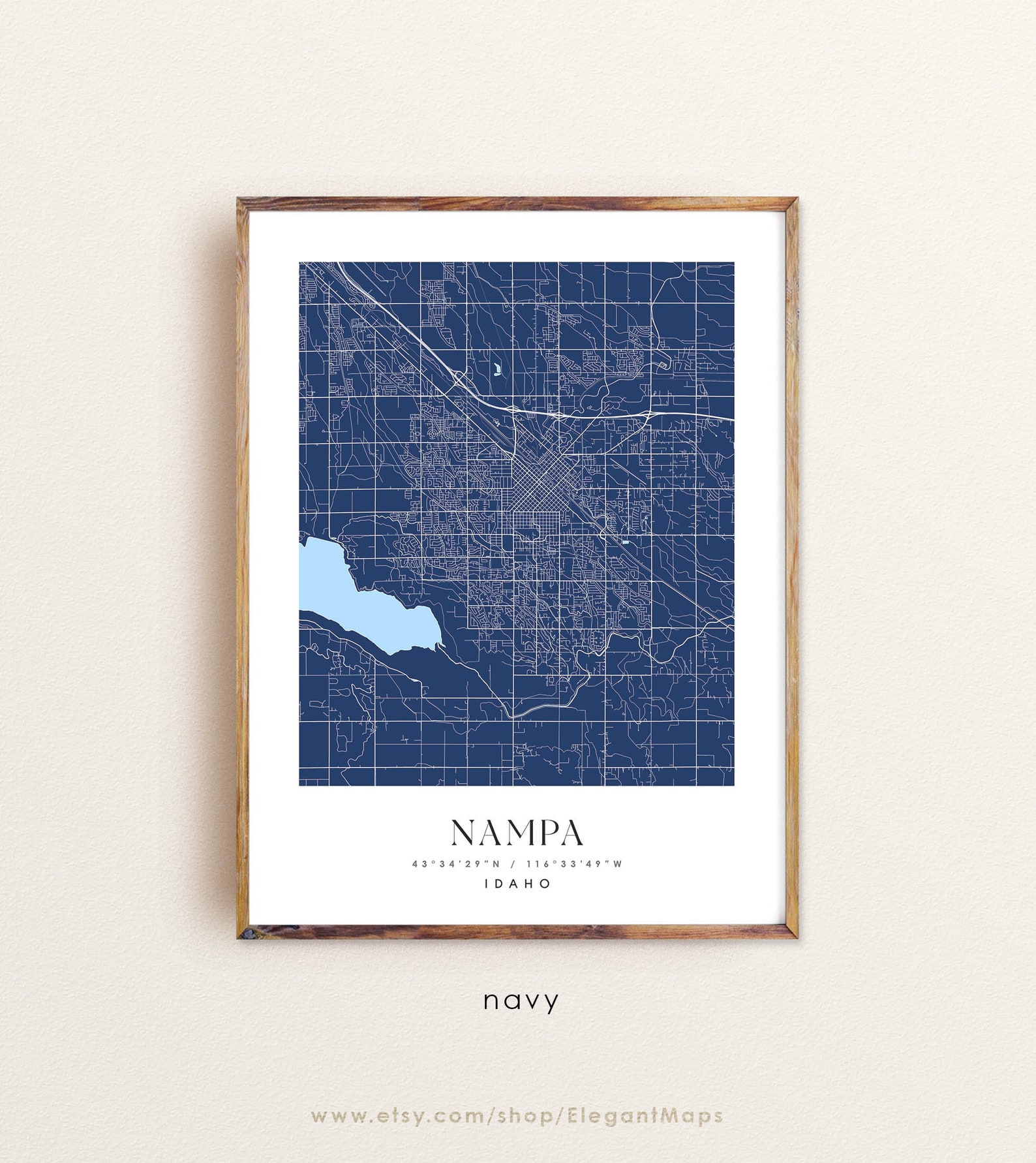 Nampa Idaho Map Nampa ID Map Nampa City Print Nampa Poster - Etsy