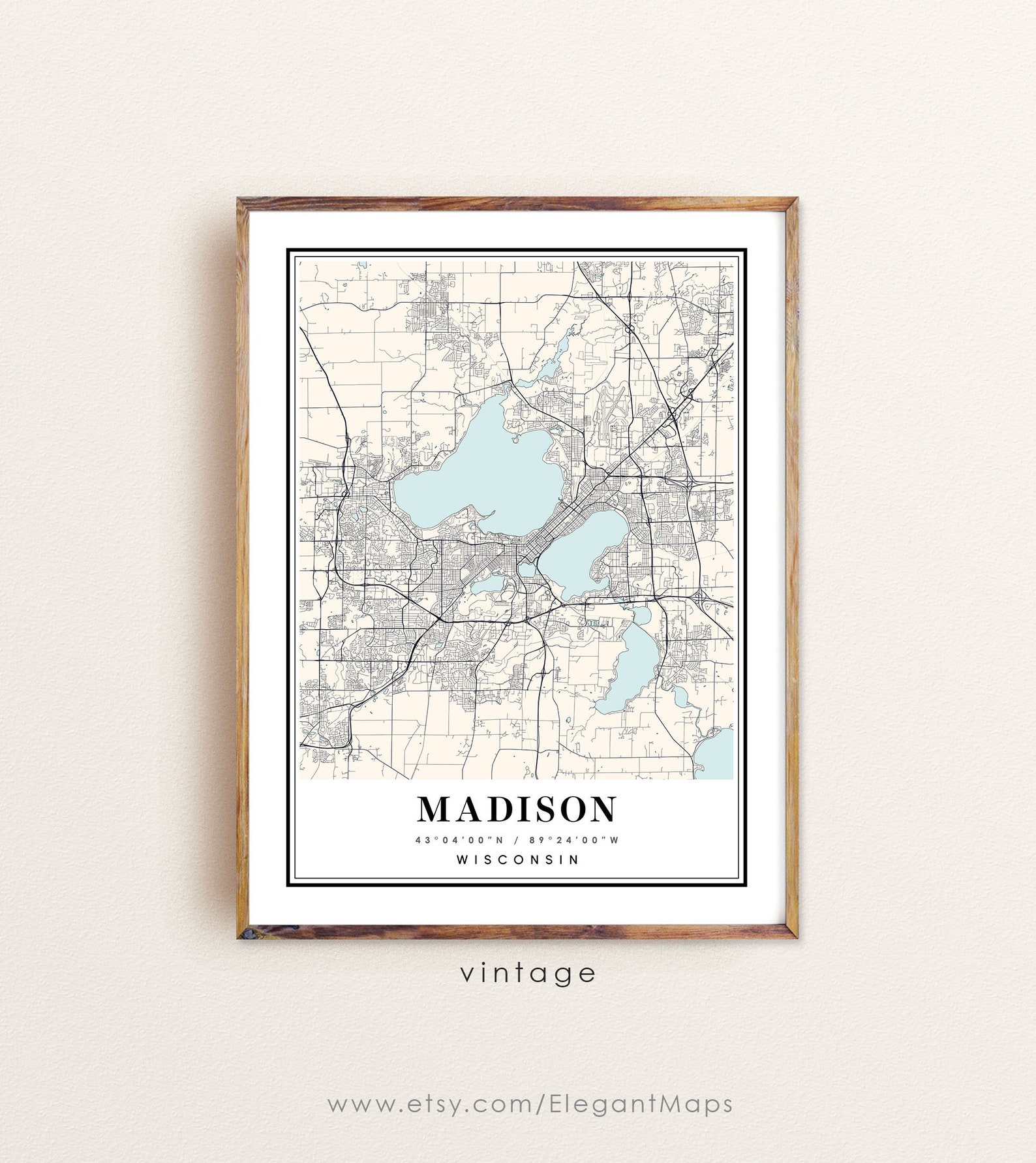 Madison Wisconsin Map Madison WI Map Madison City Map - Etsy