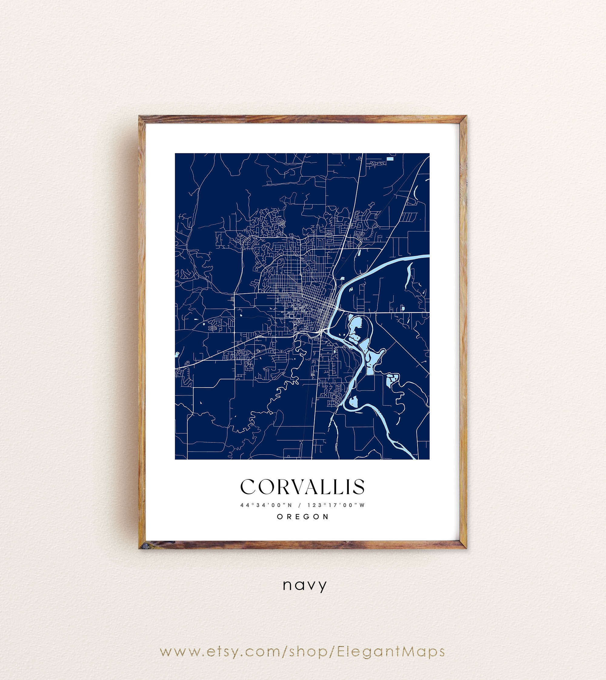 Mapa De Corvallis, Oregon Y Sus Alrededores Courtyard By Marriott