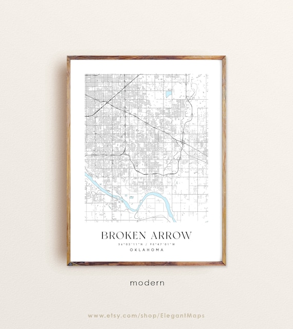 Broken Arrow Oklahoma Map
