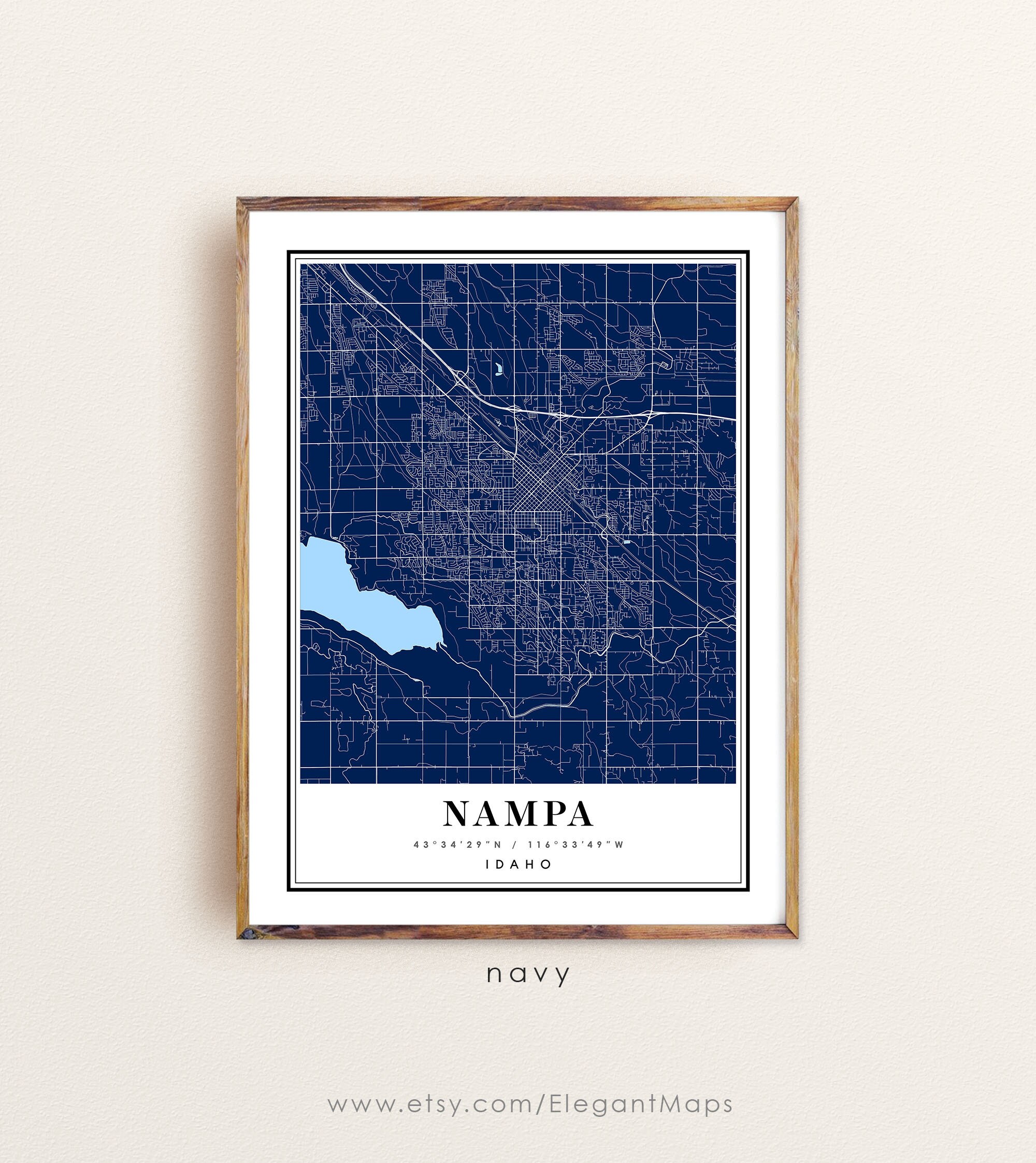 Nampa Idaho Map Nampa ID Map Nampa City Map Nampa Print | Etsy