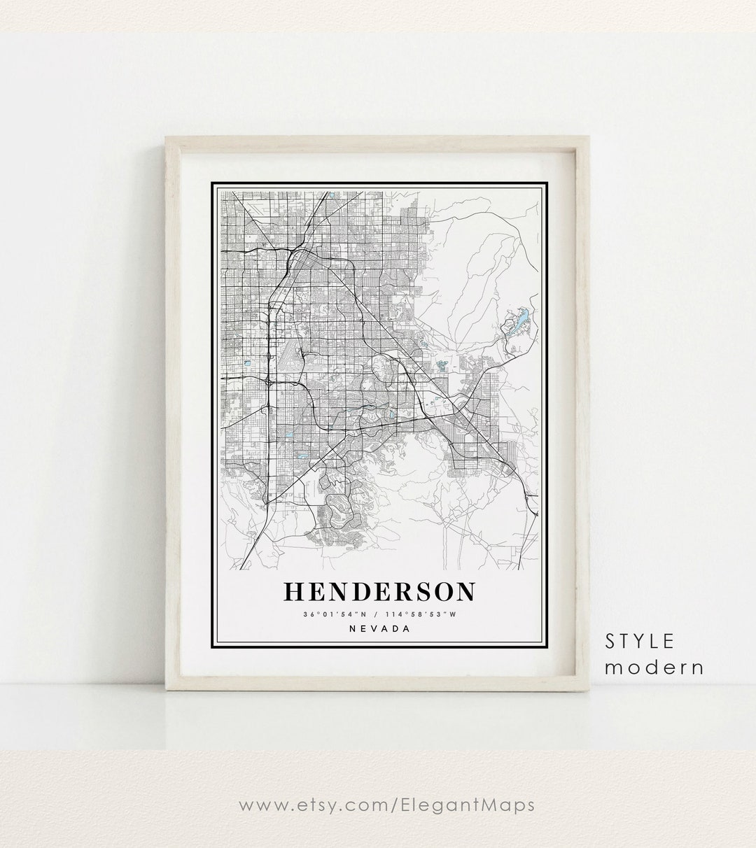 Mapa de Henderson Nevada, mapa de Henderson NV, mapa de la ciudad de ...
