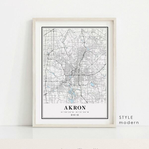 Akron Poster - Etsy