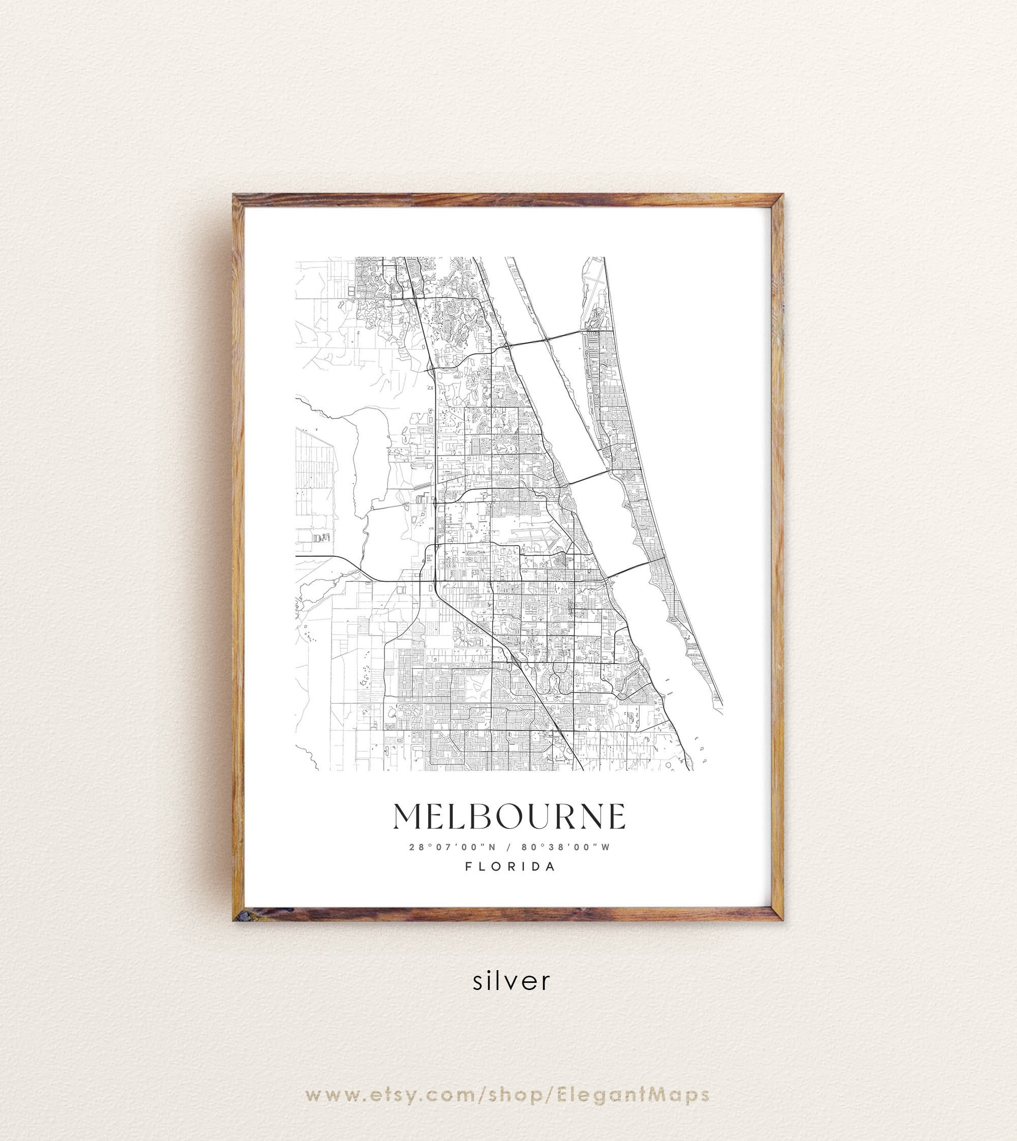 Mapa De Melbourne, Florida