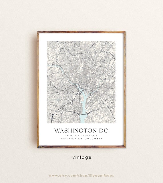 Mapa Do Distrito De Washington Da Colombia