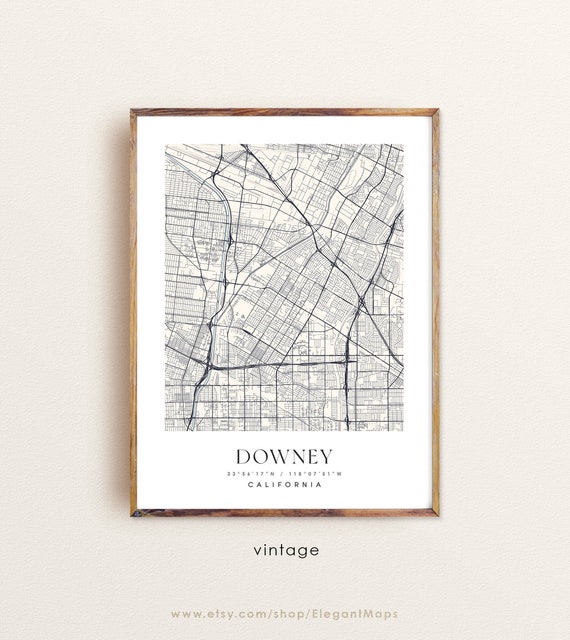 Map Of Downey California
