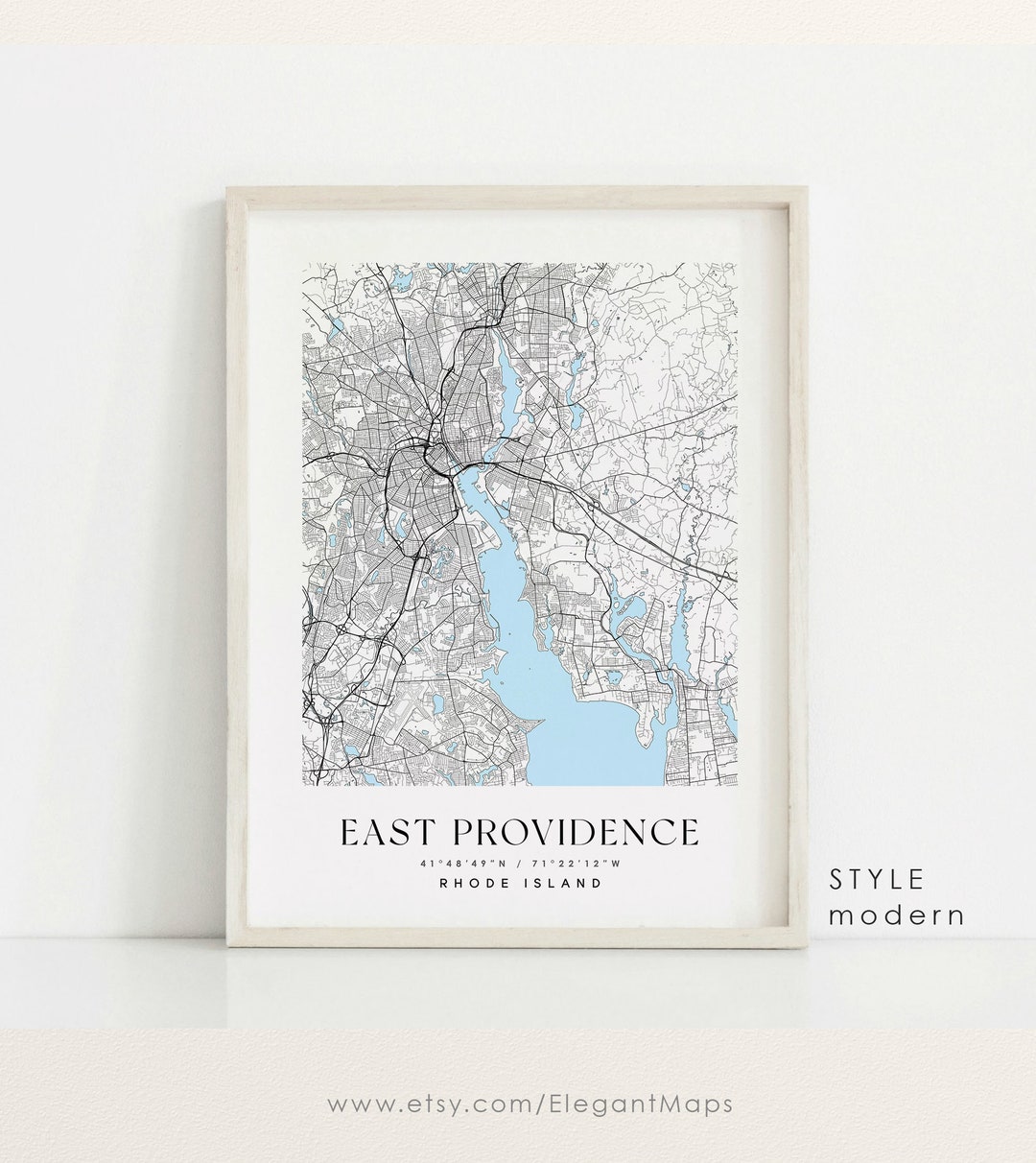 East Providence Rhode Island Map, East Providence RI Map, East ...