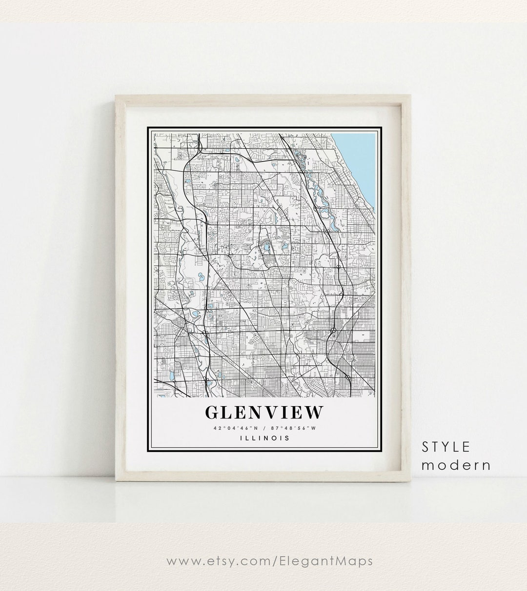 Glenview Illinois Map, Glenview IL Map, Glenview City Map, Glenview ...