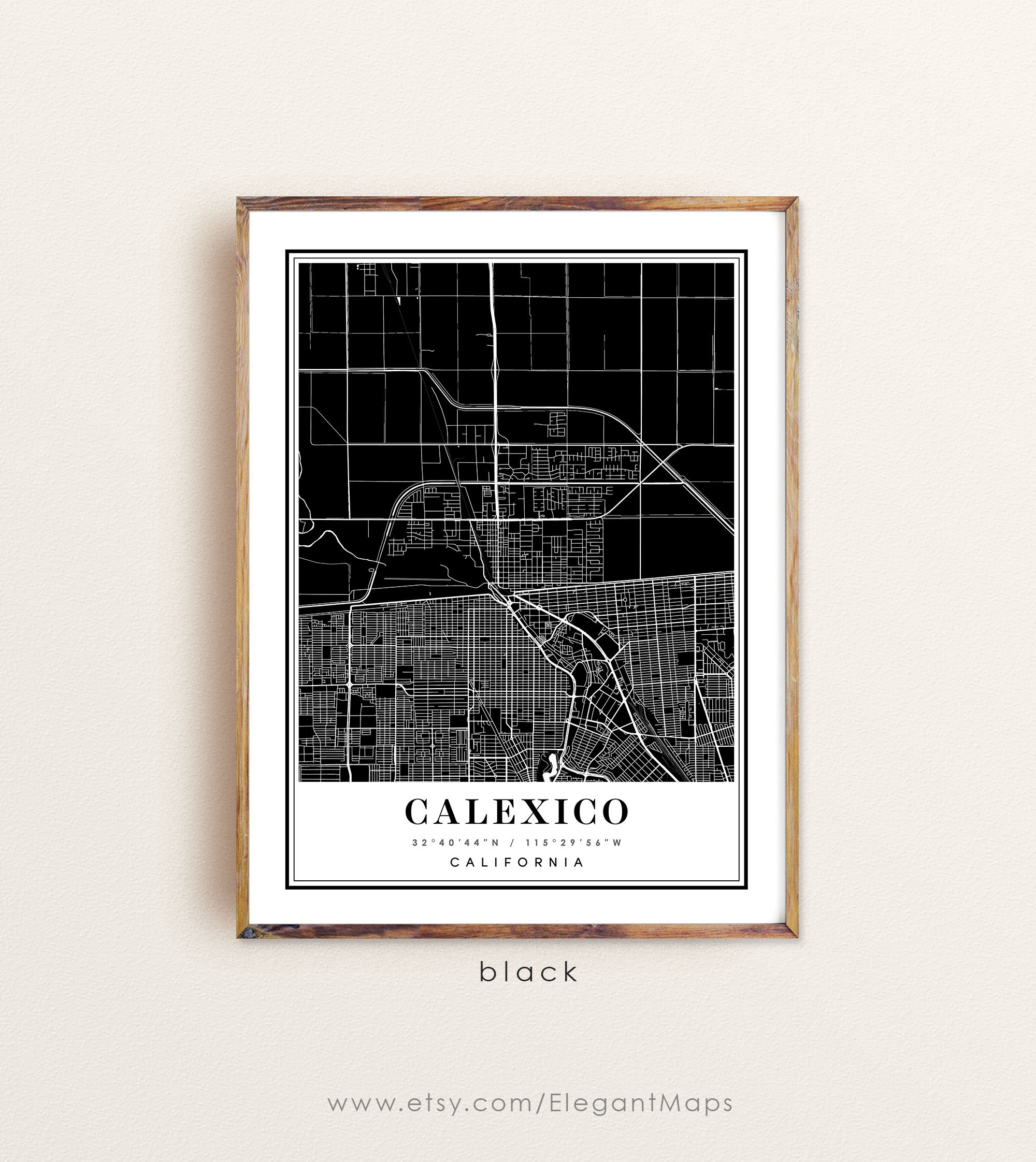 Calexico California Map Calexico CA Map Calexico City Map - Etsy