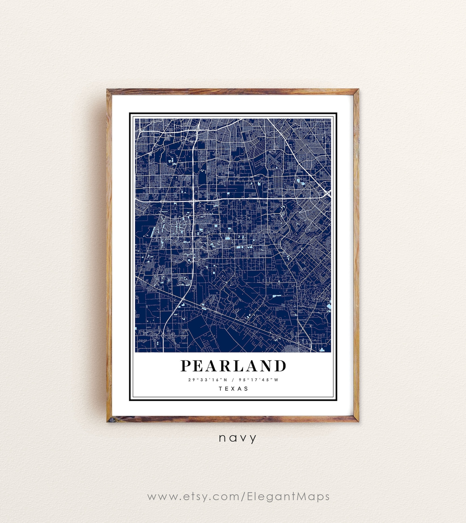 Pearland Texas Map Pearland TX Map Pearland City Map - Etsy