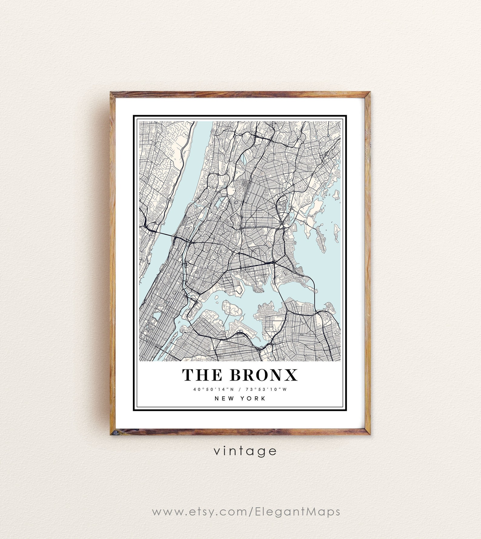 The Bronx New York Map the Bronx NY Map the Bronx City Map - Etsy