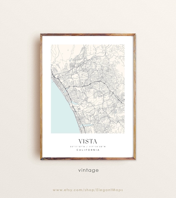 Vista California Map