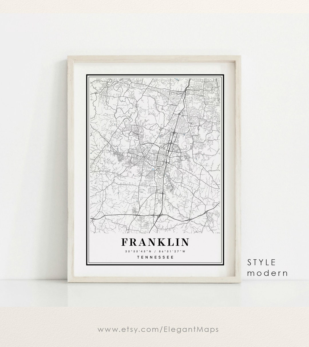 Franklin Tennessee Map, Franklin TN Map, Franklin City Map, Franklin ...