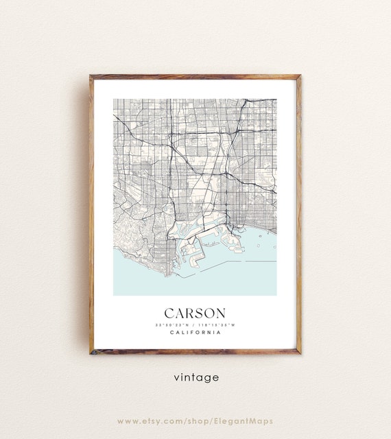 Carson City California Map