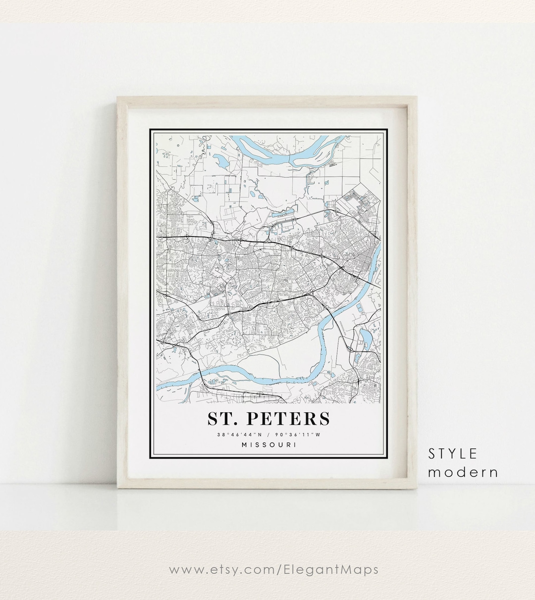 St. Peters Missouri Map, St. Peters MO Map, St. Peters City Map, St ...